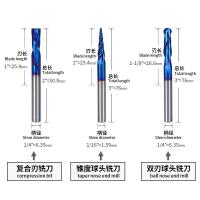 China YingBa OEM 10pcs/set Carbide Inch Size Freze Milling Cutter Wood Working CNC  Router Bit Carpinteria Herramientas With Coated for sale