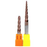 China HRC55 Solid Carbide Taper Ball Nose End Mill 6mm Taper Ball Nose Endmill for Aluminum Customizable OEM Hot Product for sale
