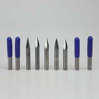 China Applicable to Jade Copper Iron Aluminum Metal Engraving Milling Cutter NC Pointed End Milling Cutter Triangular Milling Cutter for sale