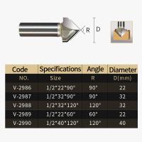 China 2 Flute Carbide Endmill CNC Router Bit 3D V Grove Bits for Wood Carving Tin & Altin Coated OEM Supported Wood Cutting Tools for sale