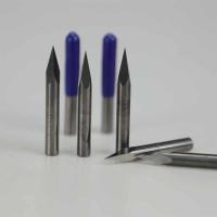China Customizable 3.175 CNC Milling Cutter Engraving and Carving Knife with Flat End Three Edge Milling ODM & OEM Support for sale