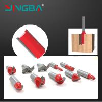 China 10pcs Set 12mm Woodworking Milling Cutters Wooden Box Sets Trimming End Mill Straight Edges Router Bit with Rounded Corners for sale