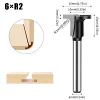 China Carbon Crystal Plate Arc Bending Integrated Forming Tool for Trimming Machines Router Bit T-shaped Bending Bit Wood Decoration for sale