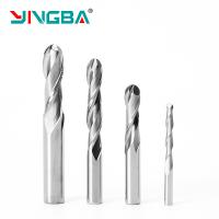 China Manufacturer CNC Tools 2Flutes Carbide Ball Nose CNC Router Bits Aluminum Carbide Milling Cutter Carbide End Mill for sale