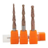 China High Quality CNC Router Machine Carbide 2 Flute Taper Ball Nose Milling Cutter End Mill for Woodwork Woodworking Machinery for sale