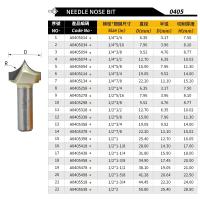 China Manufacturer Accept Customization Arden/Tiger/Tideway Brand 1/4 Shank Carbide CNC Wood Router Bits Ovolo Bit for sale