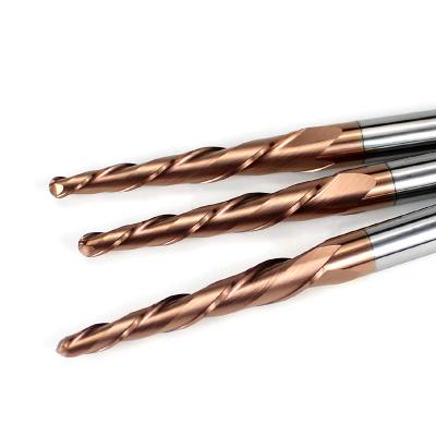 China YingBa 3.175mm 4mm 6mm 8mm 10mm 12mm Tungsten Steel Carbide 2Flute Tapered  Ball Nose End Milling Cutter for CNC  Router Machine for sale