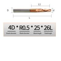 China YingBa 3.175mm 4mm 6mm 8mm 10mm 12mm Tungsten Steel Carbide 2Flute Tapered  Ball Nose End Milling Cutter for CNC  Router Machine for sale