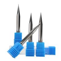 China Tip 0.2 Degreel5 Shank 6mm Half Straight Slot Tungsten Steel Engraving Cnc Bits for Wood Carving v Bit for sale