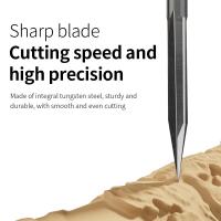China Tip 0.2 Degreel5 Shank 6mm Half Straight Slot Tungsten Steel Engraving Cnc Bits for Wood Carving v Bit for sale