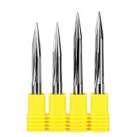 China Tip 0.2 Degreel5 Shank 6mm Half Straight Slot Tungsten Steel Engraving Cnc Bits for Wood Carving v Bit for sale