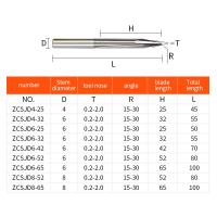China Wholesale CNC Double Edged Straight groove Pointed Milling Cutter Used for Wood Processing for sale