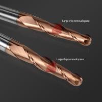 China Tungsten Steel 2 Flute Coated Taper Ball End Mill Cnc Router Bits for Wood Woodworking Carving Tools Ball Nose Bits Carbide 6mm for sale