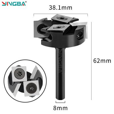 China 4 Blade Detachable Inlaid Board Breaking Discarded Woodworking XPtools Milling Cutter CNC Spoilboard Surfacing Router Bits for sale