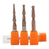 China Yingba High Quality CNC Router Machine Carbide 2 Flute Taper Ball Nose End Mill for Woodworking Machinery Milling Cutter for sale