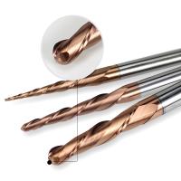 China Yingba High Quality CNC Router Machine Carbide 2 Flute Taper Ball Nose End Mill for Woodworking Machinery Milling Cutter for sale