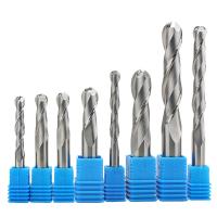 China Manufacturer Cnc Wood Bits Ball Nose Endmill Cutter 2 Flute End Mill 5mm 6mm Ball Nose Bit Wood Carving Tools for sale