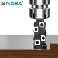 China YING BA Hot Sales Cnc Double Bearing Trimming Cutter Cnc Spiral Flush Trim Router Bit for Wood Trimming Bottom Cleacing for sale