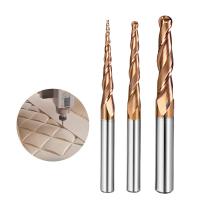 China HRC60 Carving Bit 2 Flute  4 Flute Carbide End Mill 6mm  3.175mm for sale