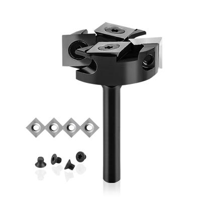 China 4 Blade Detachable Wood Router Bit 55HRC Carving  End Mill For Woodworking for sale