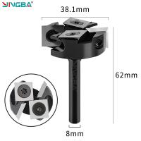 China 4 Blade Detachable Wood Router Bit 55HRC Carving  End Mill For Woodworking for sale
