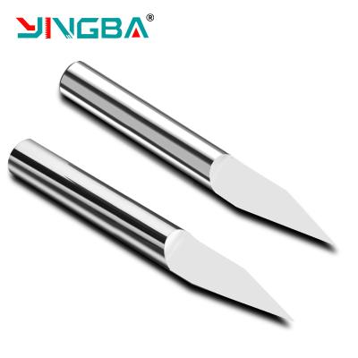 China 1 Flute Sharp Milling Cutter Metal End Mill Flat Bottomed For Woodworking CNC Carving for sale