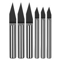China 1 Flute Sharp Milling Cutter Metal End Mill Flat Bottomed For Woodworking CNC Carving for sale