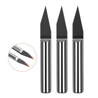 China 1 Flute Sharp Milling Cutter Metal End Mill Flat Bottomed For Woodworking CNC Carving for sale