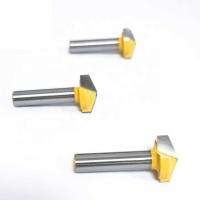 China Carbide 90 Degree Woodworking Router Bit V Groove Router Wood Cutter 55HRC for sale