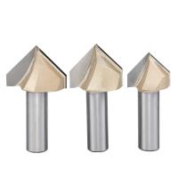 China 1/2 X 1/4  CNC Router Bit OBM Controllable  Pcb End Mill Cnc Router Bits for sale