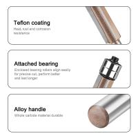 China 6mm 1/4 Handle Cnc End Mill Bits Double Bearing Woodworking Cutting Tools for sale