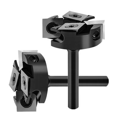 China 4 Blade Cnc Router Bit Set Detachable Woodworking XP Milling Cutter Tools  38.1mm for sale