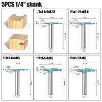 China 4 Blade Cnc Engraving Bits T Type Slot Bit Milling Cutter 6mm 1/4 Shank Cleaning for sale