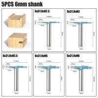 China 4 Blade Cnc Engraving Bits T Type Slot Bit Milling Cutter 6mm 1/4 Shank Cleaning for sale