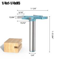China 4 Flute Cutter Router Bit T Type Slot Cutting Cnc Router Tools Grooves Woodworking Tool for sale