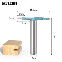China 4 Flute Cutter Router Bit T Type Slot Cutting Cnc Router Tools Grooves Woodworking Tool for sale