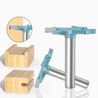 China 4 Flute Cutter Router Bit T Type Slot Cutting Cnc Router Tools Grooves Woodworking Tool for sale