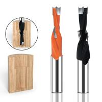 China Tideway Alloy 2 Flutes Drill Bits Row Drill  Wood Carving Router Bits for sale