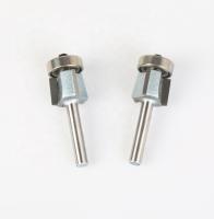 China 6mm 8 Degree Cnc Wood Cutting Bits Oblique Edge Trimming 3 Flute End Mill 45HRC for sale
