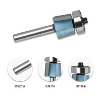 China 6mm 8 Degree Cnc Wood Cutting Bits Oblique Edge Trimming 3 Flute End Mill 45HRC for sale