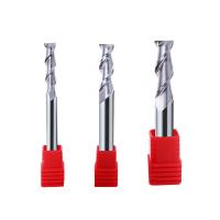 China High Quality HRC 55 Solid Carbide 2-Flute Flat Bottom End Mill Factory Sale for Aluminium Processing CNC Milling Cutter OEM ODM for sale
