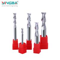 China High Quality HRC 55 Solid Carbide 2-Flute Flat Bottom End Mill Factory Sale for Aluminium Processing CNC Milling Cutter OEM ODM for sale