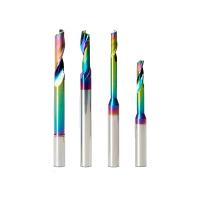 China YingBa  8mm Shank Single Flute Solid Carbide Drill Bit  CNC Router Bits  Coated/ Uncoated End Mill for Aluminium Profile with for sale