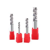 China Factory Sales High Quality Solid Carbide 3 Flute Flat End Mills Aluminium Milling Cutter  for CNC Machines Bits for sale