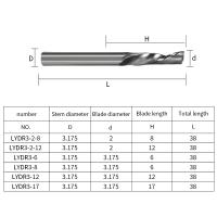China YINGBA Custom Solid Carbide Aluminium End Mill 1.5mm Cnc Router Bit for Aluminium Milling Cutter 3.175 -12mm for sale