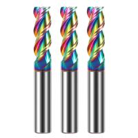 China Hot Sales High Precision 3-Flute DLC Coated Carbide Roughing End Mills Milling Aluminum Alloy Copper Alloy Graphite-HRC 55 OEM for sale