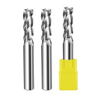 China CNC Carbide Endmill HRC65 3 Flute Aluminium Milling Cutter Customizable OEM Aluminum Cutting Tools Specular Highlight for for sale