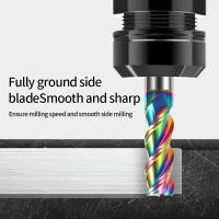 China Manufacturing High Quality Hot Sales 3 Flutes Dlc Coated Carbide Roughing End Mills Aluminum Metal Milling Cutter for sale