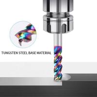 China 3F HRC 55 Indexable End Mill For Aluminum Colorful  Copper Cnc Tools Milling Cutter for sale