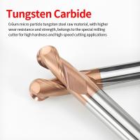 China Wholesale HRC55 2 Flutes Carbide Ball Nose End Mills Cutter R0.5 R1.5 R2 Blade Radius Ball Nose Router Bits for Ordinary Steel for sale